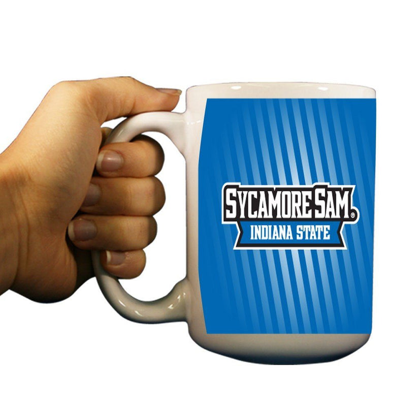Indiana State 15oz Coffee Mug | Stripes | VictoryStore – VictoryStore.com