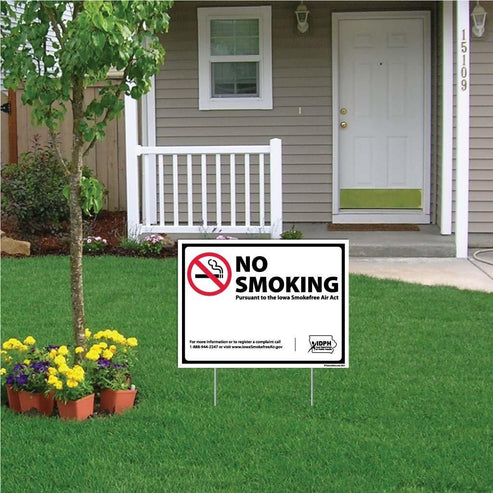 Iowa Smokefree Air No Smoking Sign/Sticker | VictoryStore ...