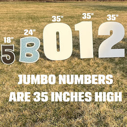 Jumbo 35" Breuer Yard Sign Numbers | VictoryStore – VictoryStore.com