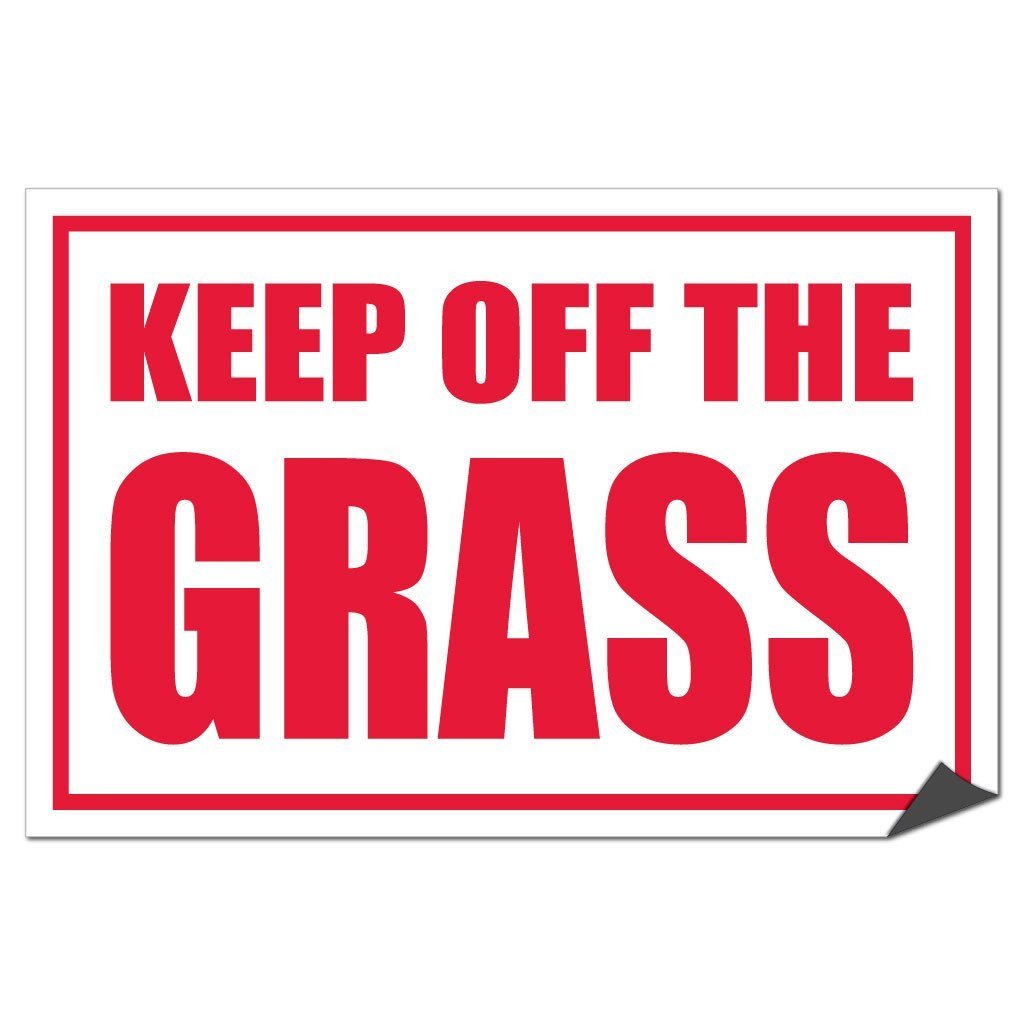Keep Off The Grass Sign or Sticker | VictoryStore – VictoryStore.com
