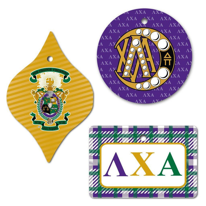 Lambda Chi Alpha Ornament | Set of 3 Shapes | VictoryStore ...