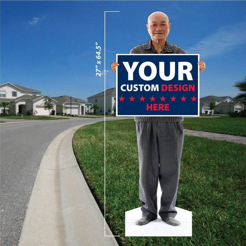 Custom Elderly Man Life Size Stand Up Cutout – VictoryStore.com