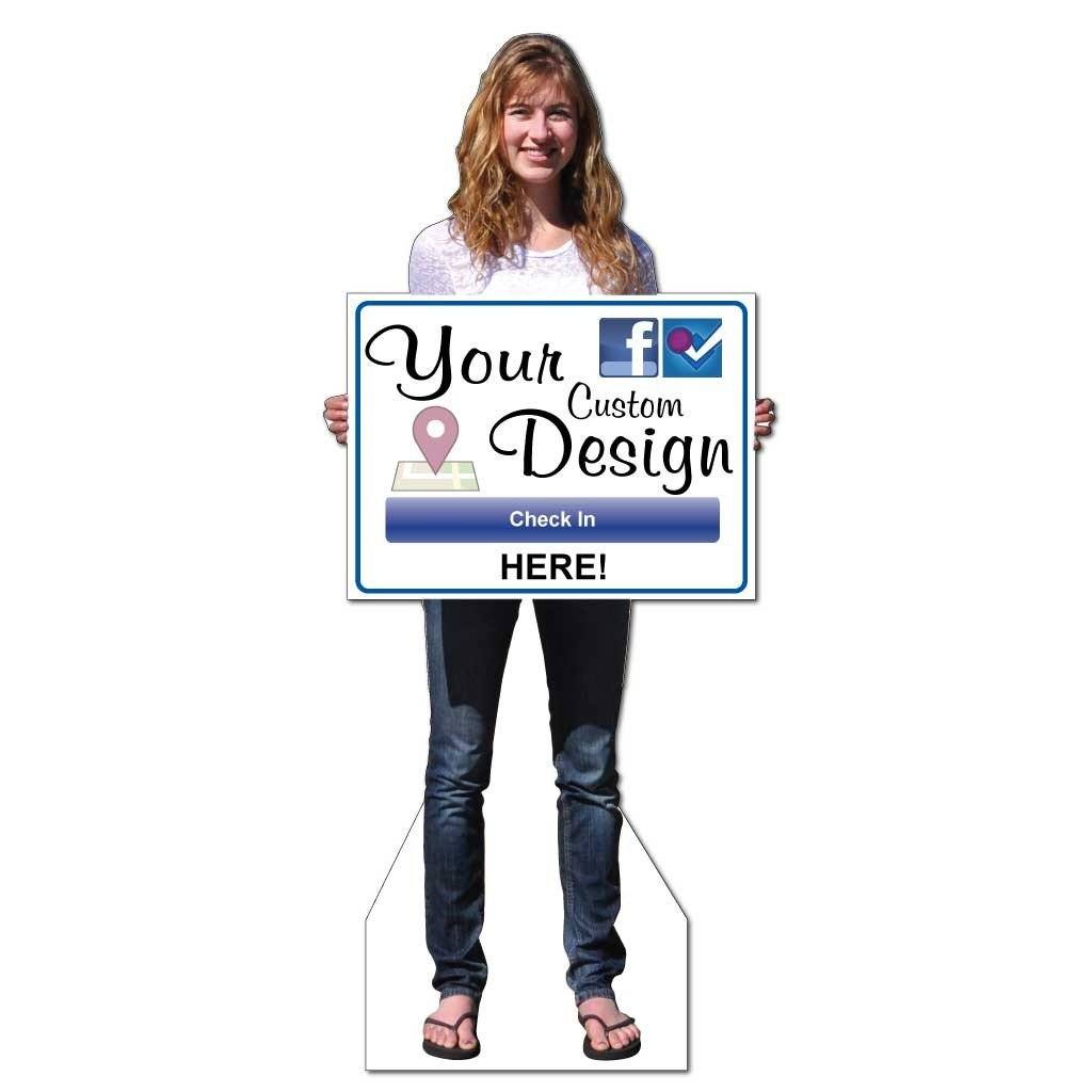 Custom Sign Teenage Girl Life Size Stand Up Cutout – VictoryStore.com