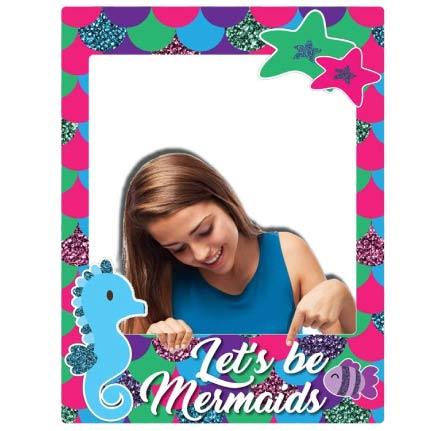 Glitter Mermaid Birthday Photo Booth Frame | VictoryStore ...