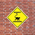 Monkey Crossing Sign or Sticker | VictoryStore – VictoryStore.com