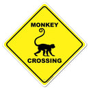 Monkey Crossing Sign or Sticker | VictoryStore – VictoryStore.com