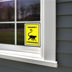 Monkey Crossing Sign or Sticker | VictoryStore – VictoryStore.com
