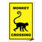 Monkey Crossing Sign or Sticker | VictoryStore – VictoryStore.com