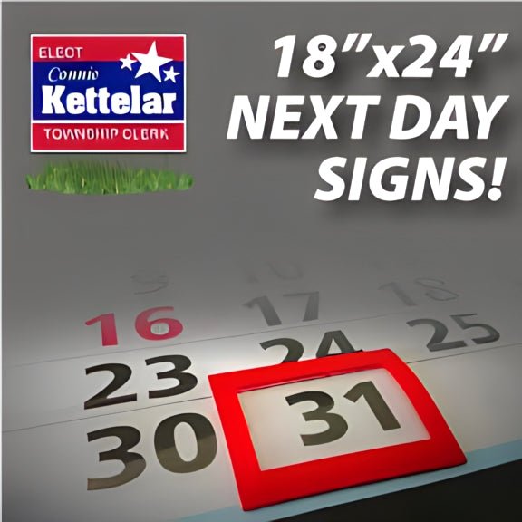 18"x24" Next Day Delivery Yard Signs | VictoryStore – VictoryStore.com