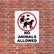 No Animals Allowed Sign or Sticker | VictoryStore – VictoryStore.com