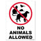 No Animals Allowed Sign or Sticker | VictoryStore – VictoryStore.com