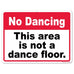 No Dancing Sign or Sticker | VictoryStore – VictoryStore.com