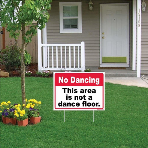 No Dancing Sign or Sticker | VictoryStore – VictoryStore.com