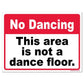 No Dancing Sign or Sticker | VictoryStore – VictoryStore.com