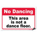 No Dancing Sign or Sticker | VictoryStore – VictoryStore.com