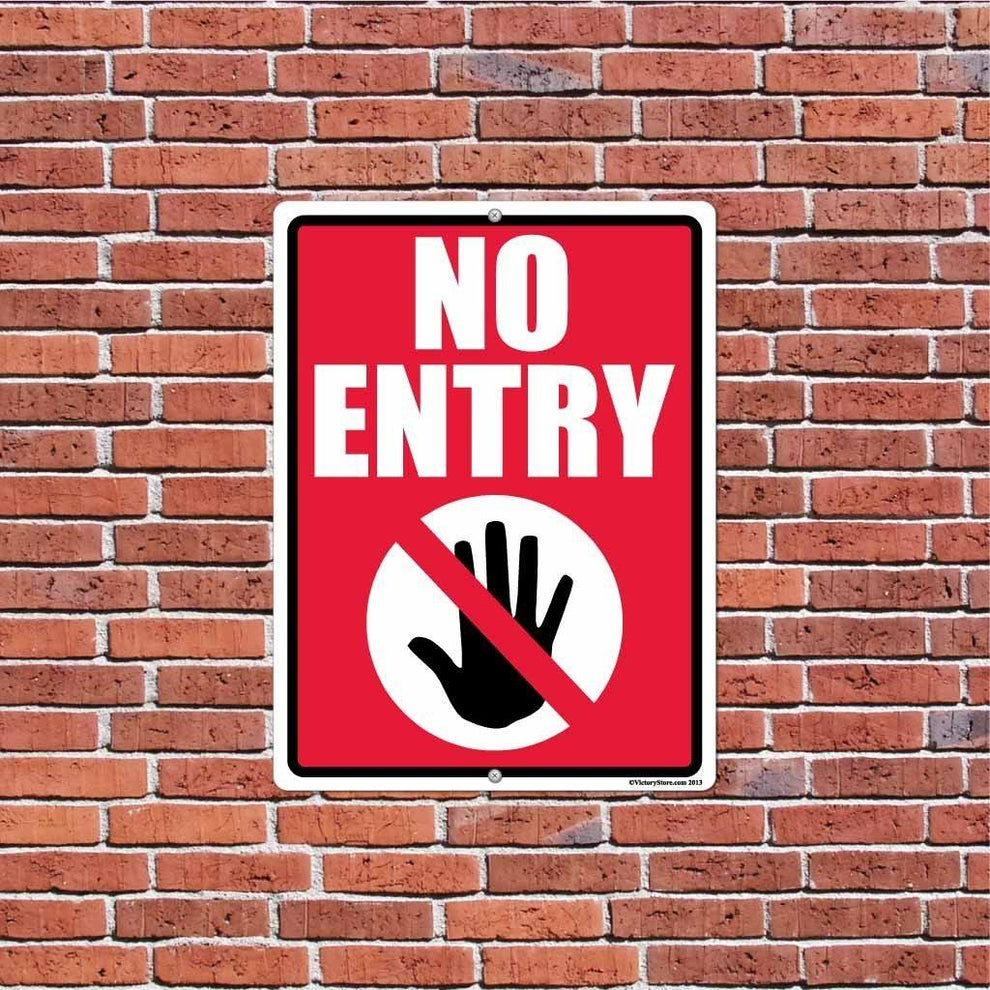 No Entry Sign or Sticker | VictoryStore – VictoryStore.com