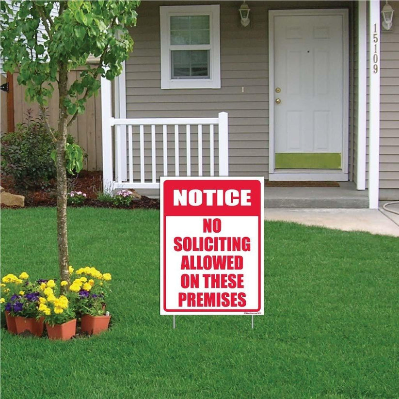 No Soliciting Allowed Sign/ Sticker | VictoryStore – VictoryStore.com