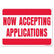 Now Accepting Applications Sign or Sticker | VictoryStore ...