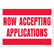 Now Accepting Applications Sign or Sticker | VictoryStore ...