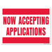 Now Accepting Applications Sign or Sticker | VictoryStore ...