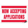 Now Accepting Applications Sign or Sticker | VictoryStore ...
