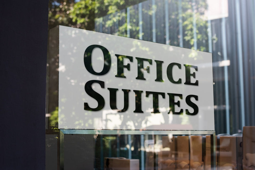 Office Suites Business Sign Sticker, Removable 17.5"x8" | VictoryStore ...