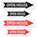 Open House Sign Rider | Real Estate Riders | Arrow – VictoryStore.com