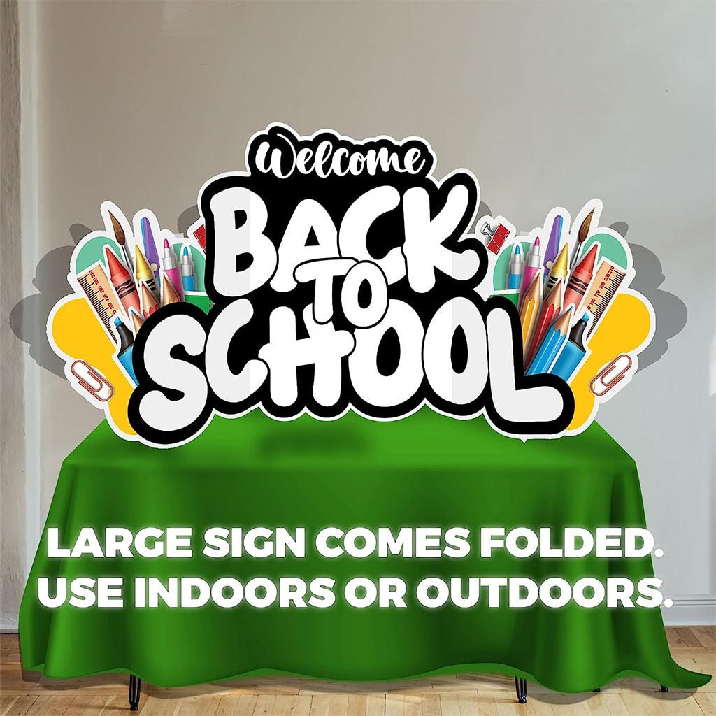 Oversized STEM Welcome Back To School Yard Sign - 11 pc sets ...
