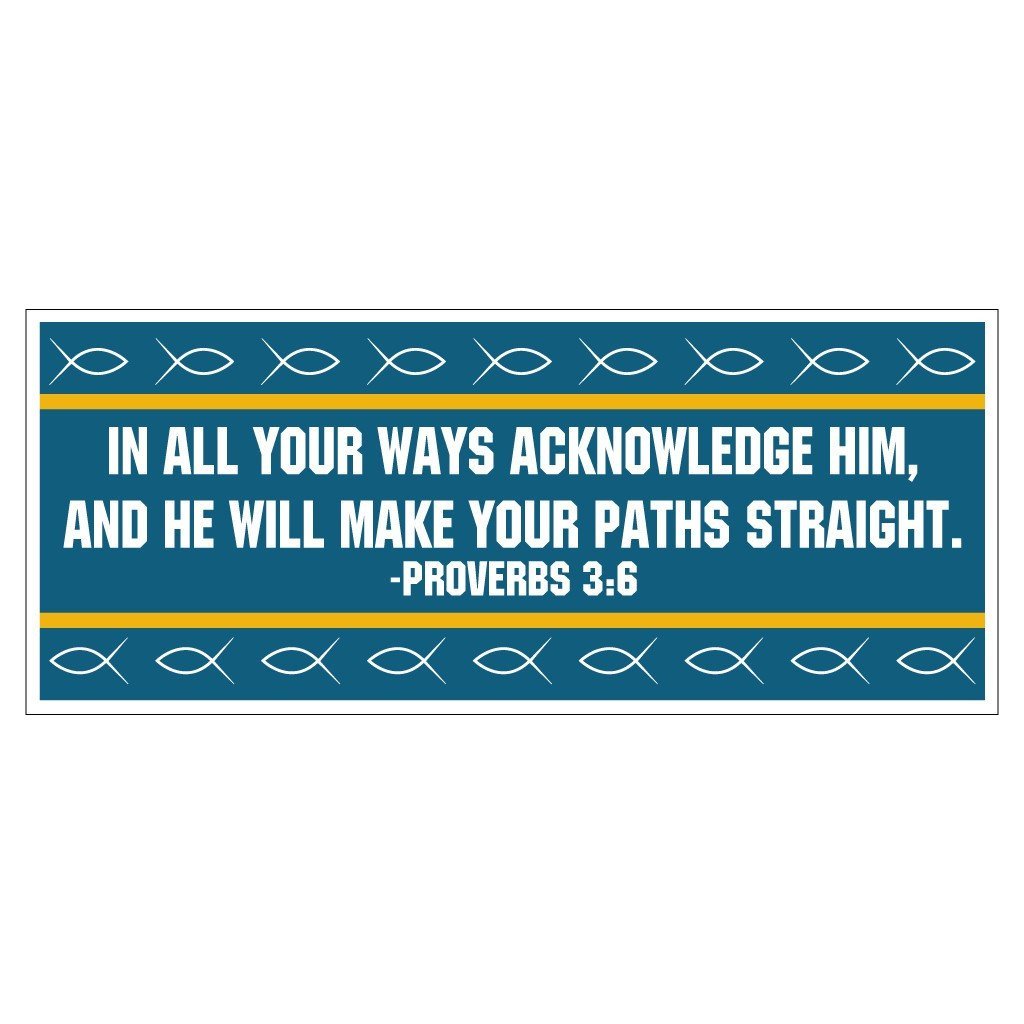 Proverbs 3:6 Bumper Magnet Pair 3.75 x 9 | VictoryStore – VictoryStore.com