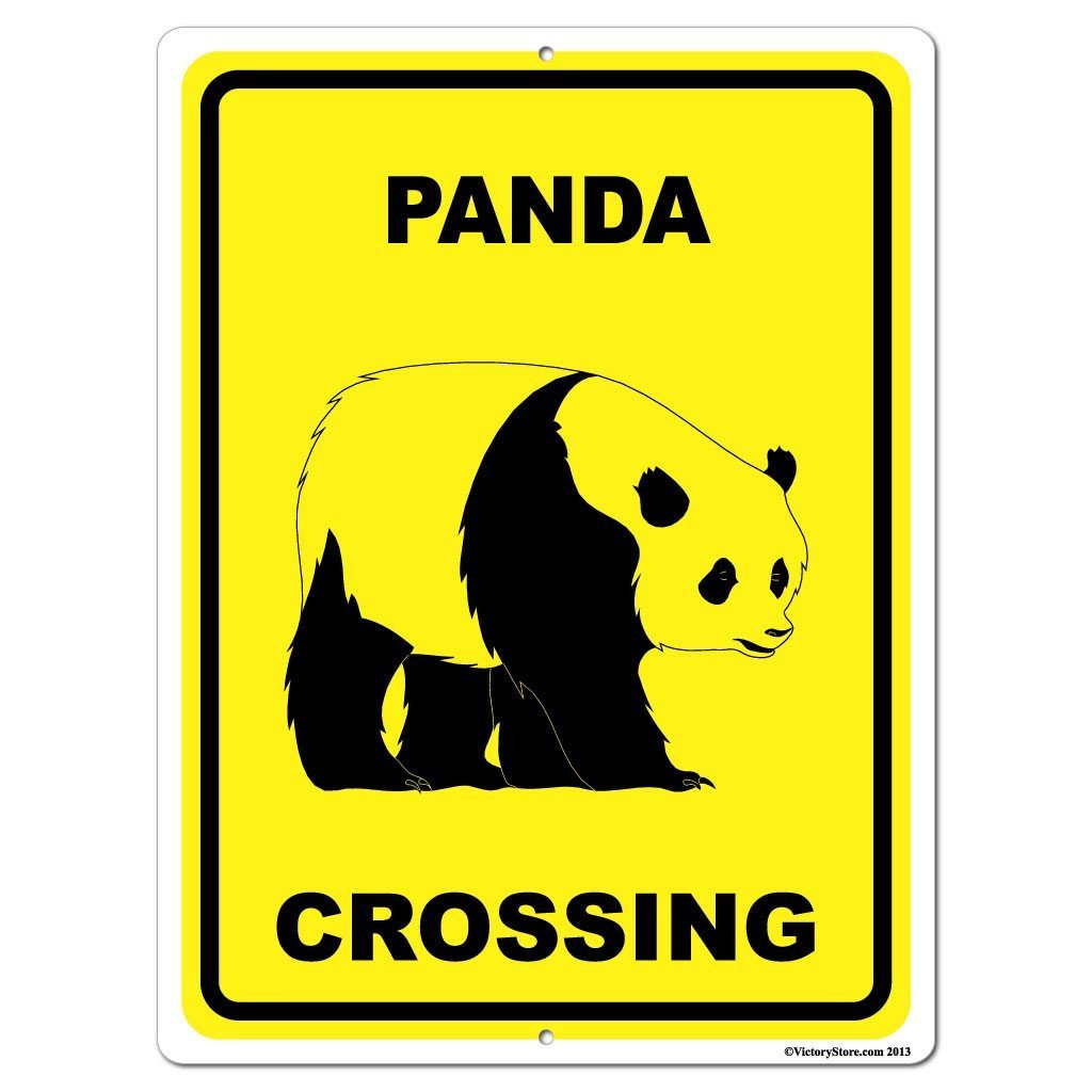 Panda Crossing Sign or Sticker | VictoryStore – VictoryStore.com