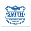 Protected by Smith Home Security Sign/Sticker | VictoryStore ...