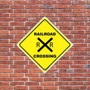 Railroad Crossing Aluminum Sign or Sticker | VictoryStore ...