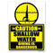 Shallow, Diving is Dangerous Sign/Sticker | VictoryStore – VictoryStore.com