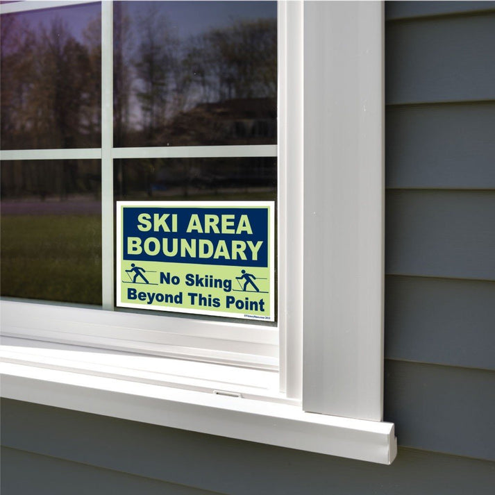 Ski Area Boundary Sign or Sticker | VictoryStore – VictoryStore.com