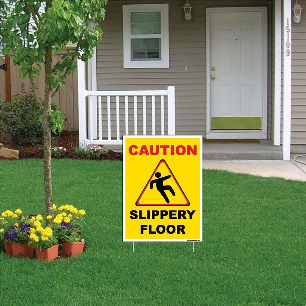 Slippery Floor Sign or Sticker | VictoryStore – VictoryStore.com