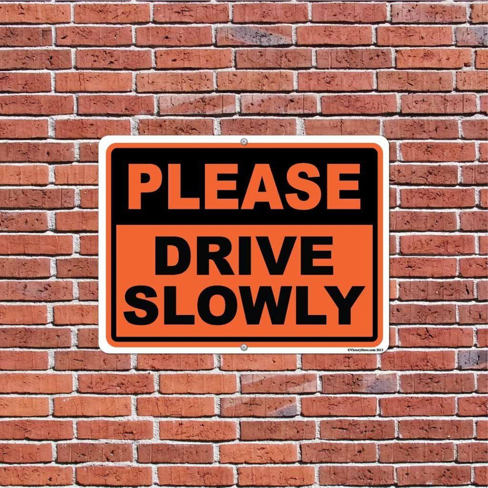 Thank You For Slowing Down Sign or Sticker | VictoryStore ...