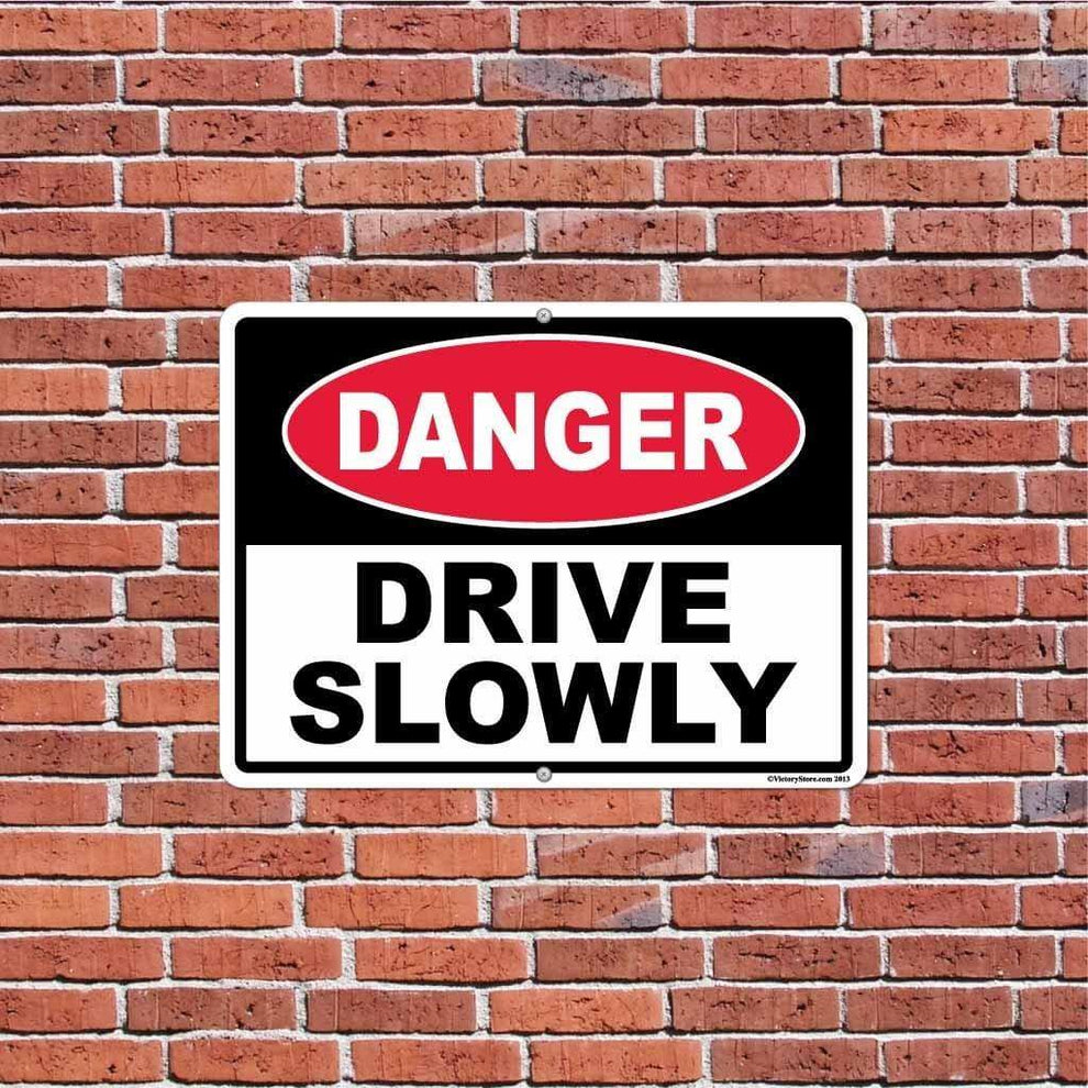 Thank You For Slowing Down Sign or Sticker | VictoryStore ...