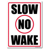Slow No Wake Sign or Sticker | VictoryStore – VictoryStore.com