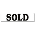 Sold Sign Rider | Real Estate Sign Riders | Red or Black Text ...
