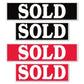 Sold Sign Rider | Real Estate Sign Riders | Solid Background ...