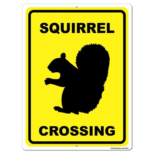 Squirrel Crossing Aluminum Sign or Sticker | VictoryStore ...