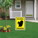 Squirrel Crossing Aluminum Sign or Sticker | VictoryStore ...