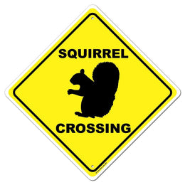 Squirrel Crossing Aluminum Sign or Sticker | VictoryStore ...