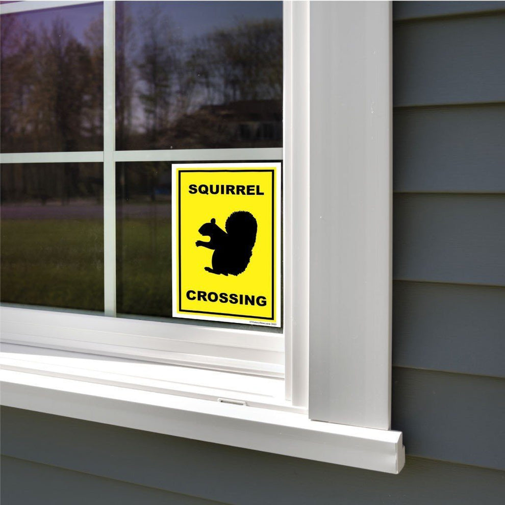 Squirrel Crossing Aluminum Sign or Sticker | VictoryStore ...