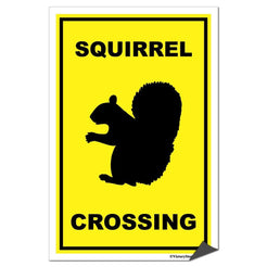 Squirrel Crossing Aluminum Sign or Sticker | VictoryStore ...