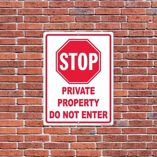 Stop: Private Property Sign or Sticker | VictoryStore – VictoryStore.com