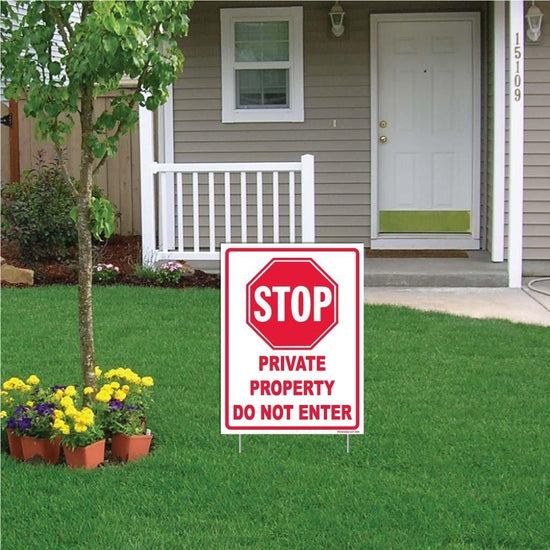 Stop: Private Property Sign or Sticker | VictoryStore – VictoryStore.com