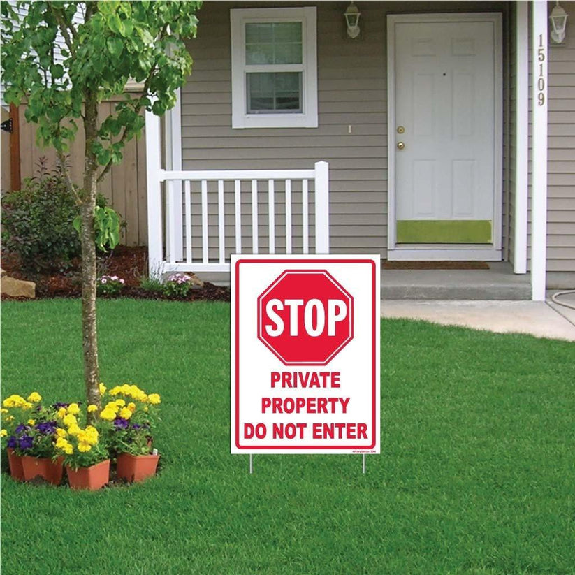 Stop: Private Property Sign or Sticker | VictoryStore – VictoryStore.com