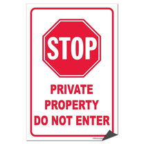 Stop: Private Property Sign or Sticker | VictoryStore – VictoryStore.com