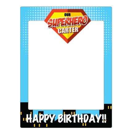 Superhero Photo Booth Frame and Props | VictoryStore – VictoryStore.com